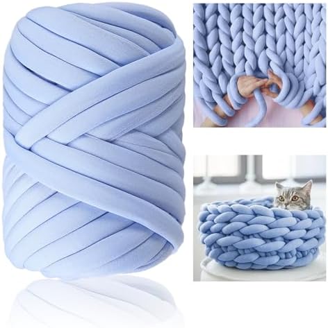 Nizirioo DIY Bulky Arm Knitting Wool: 500 g Roving Yarn for Hand ...