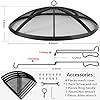 Amazon.com : Fire Pit Spark Screen, Fire Pit Screen 24 Inch Round with ...