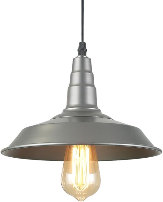 Amazon.com: LOG BARN Barn Pendant Lighting, Silver : Tools & Home ...