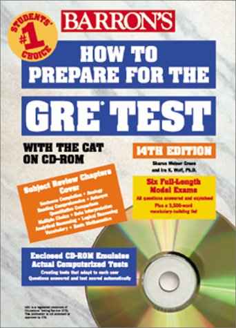 Barron's How to Prepare for the Gre Graduate Record Examination (Barron ...
