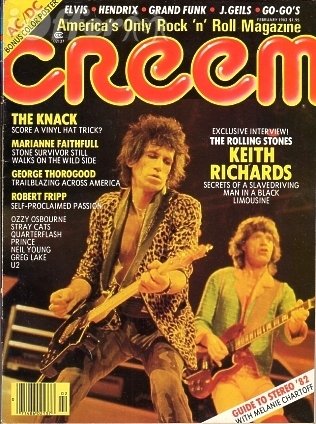 Creem Magazine February 1982- Keith Richards Interview, The Knack ...