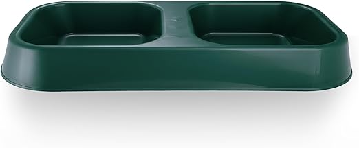Amazon.com : Lightweight BPA-Free Pet Feeder Bowl - Double Dish for Dog ...