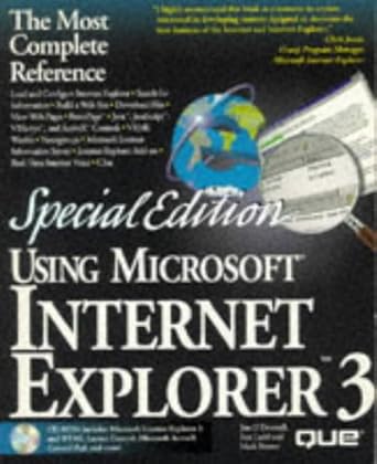 Buy Using Microsoft Internet Explorer 3 Special Edition Book Online at ...