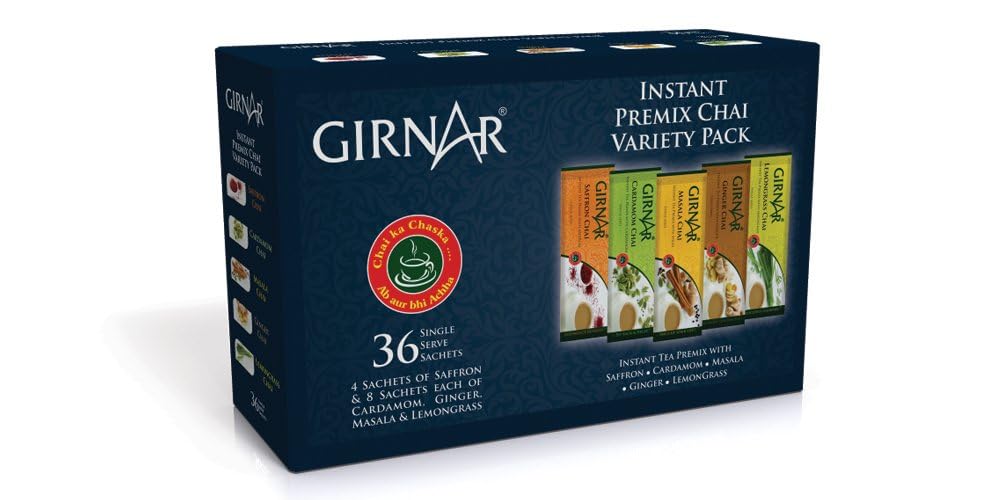 Girnar Instant Premix Chai - Variety Pack (36 Sachets) : Amazon.in ...
