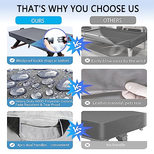 Snapklik.com : Pool Table Covers 8FT, Heavy Duty Cover For Pool Table ...