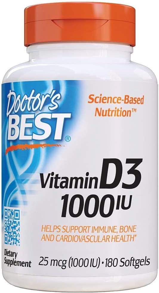 Amazon.com: Doctor's Best Best Vitamin D3 1000 IU, Softgel Capsules ...