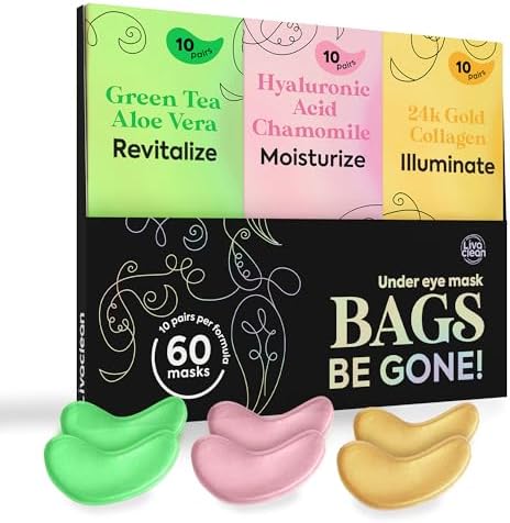 Amazon.com : Acotye Under Eye Gel Patches 48PCS for Puffy Eyes and Dark ...