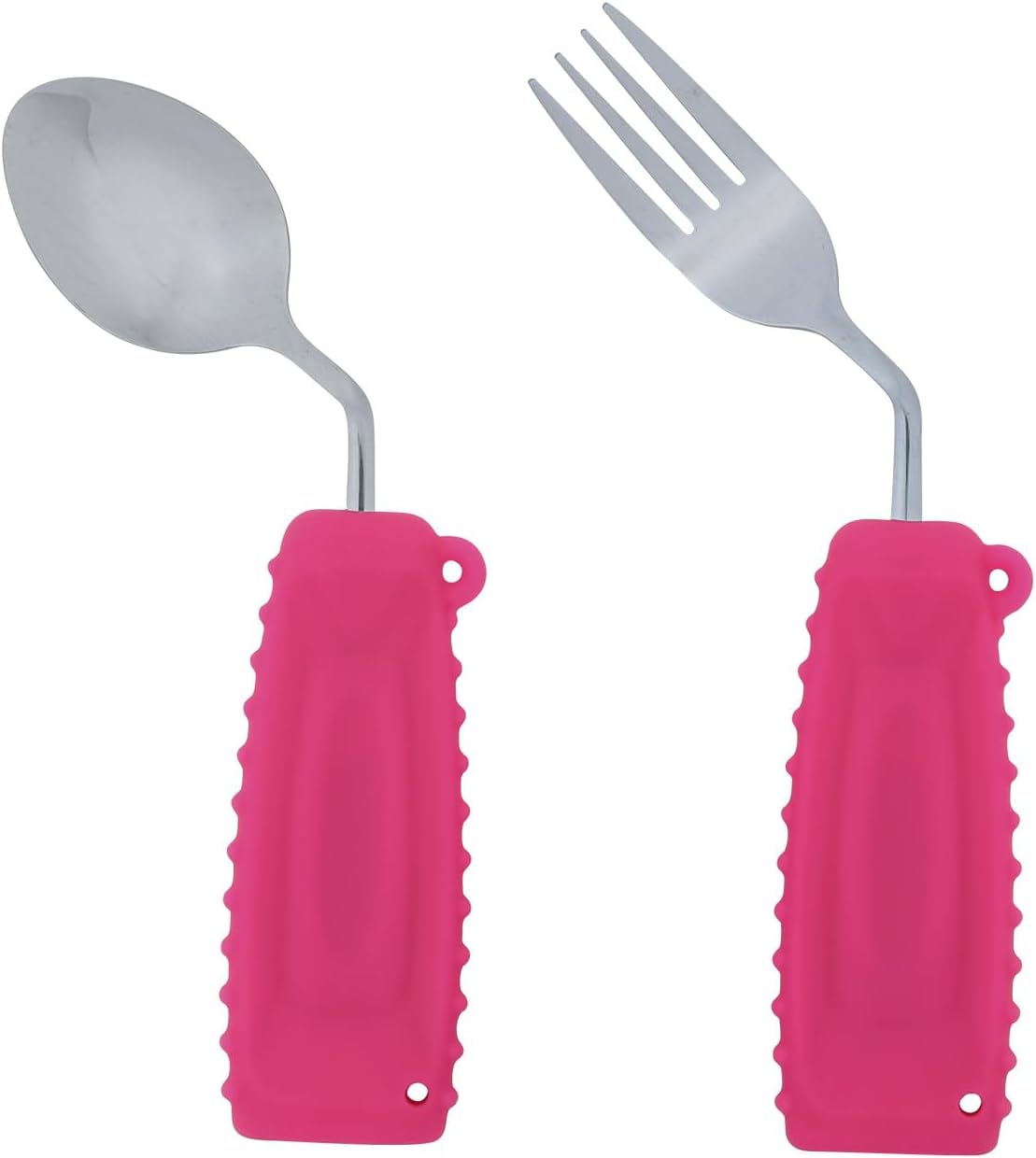 Amazon.com: EZ Assistive Adaptive Spoon & Fork Easy to Hold for ...