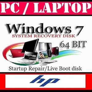 HP - Windows 7 - 64 Bit Recovery Boot Disc Disk CD [ALL VERSIONS, 2014 ...