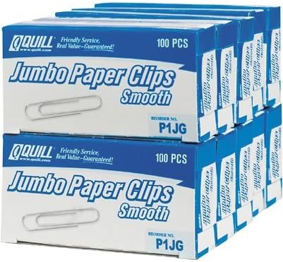 Amazon.com : Quill Brand Paper Clips; 1000 Count, 1 Pack = 10 Boxes ...