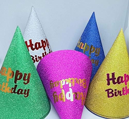 Buy Party Propz Happy Birthday Caps for Kids - 10Pcs Birthday Caps for ...