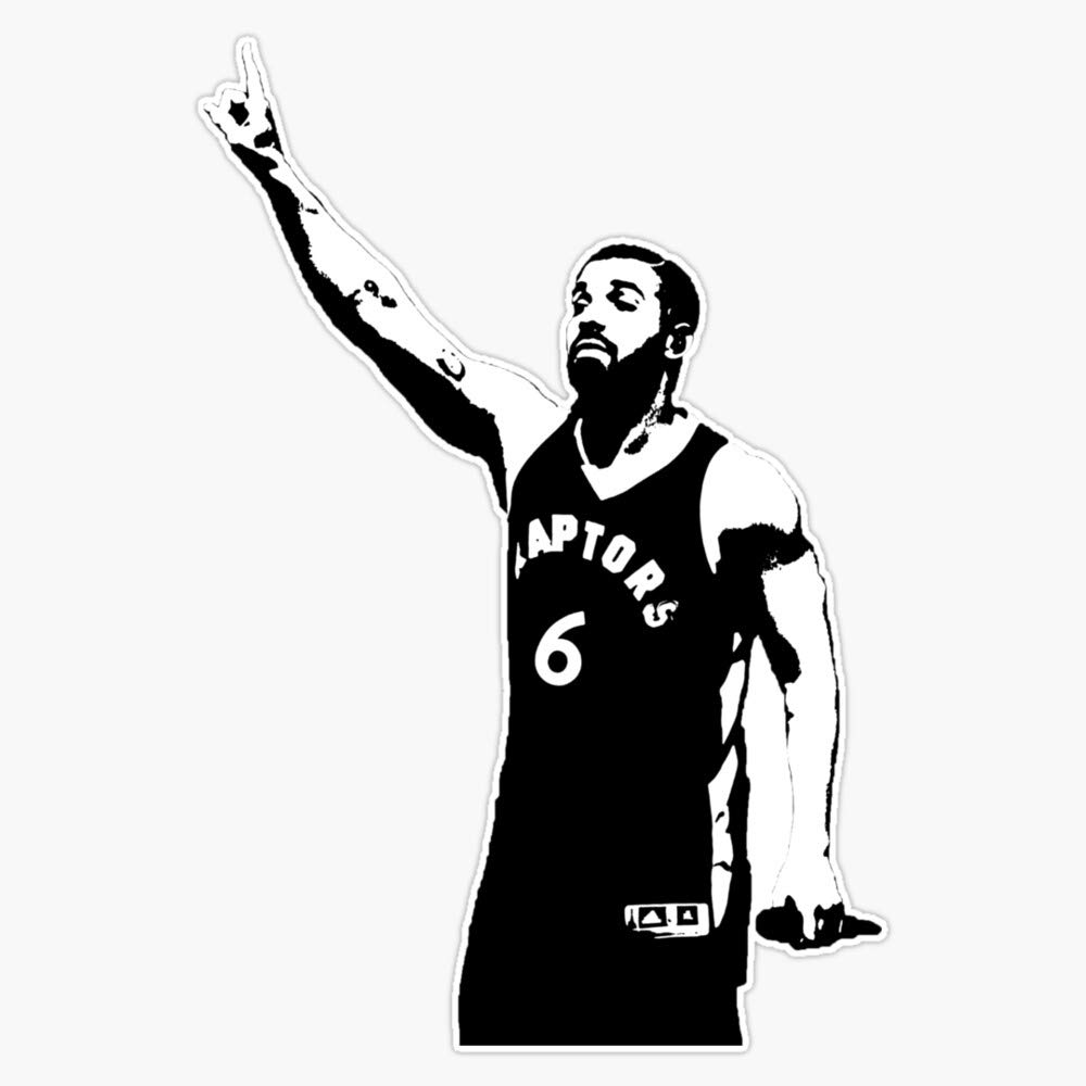Drake Stencil Black And White