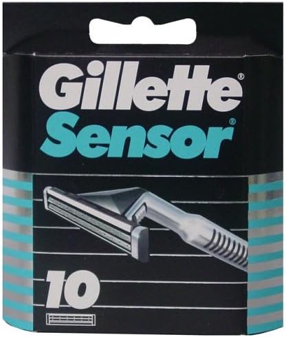 Gillette Sensor Refill Razor Blade Cartridges - 10 Pack : Amazon.co.uk ...