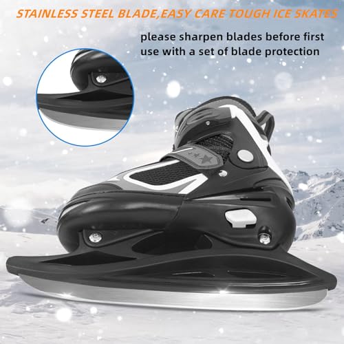 Snapklik.com : Nattork Adjustable Ice Skates,Ice Skating For Kids, Boys ...