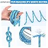 Amazon.com: 1/2 Inch Climbing Rope 150 Ft Blue - 48 Strands Tree ...