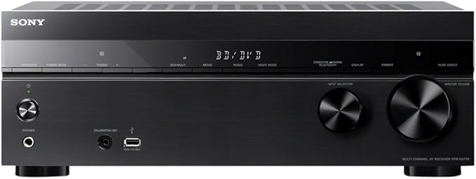 Amazon.com: Sony 7.2 Channel Home Theater 4K AV Receiver (STRDH770 ...