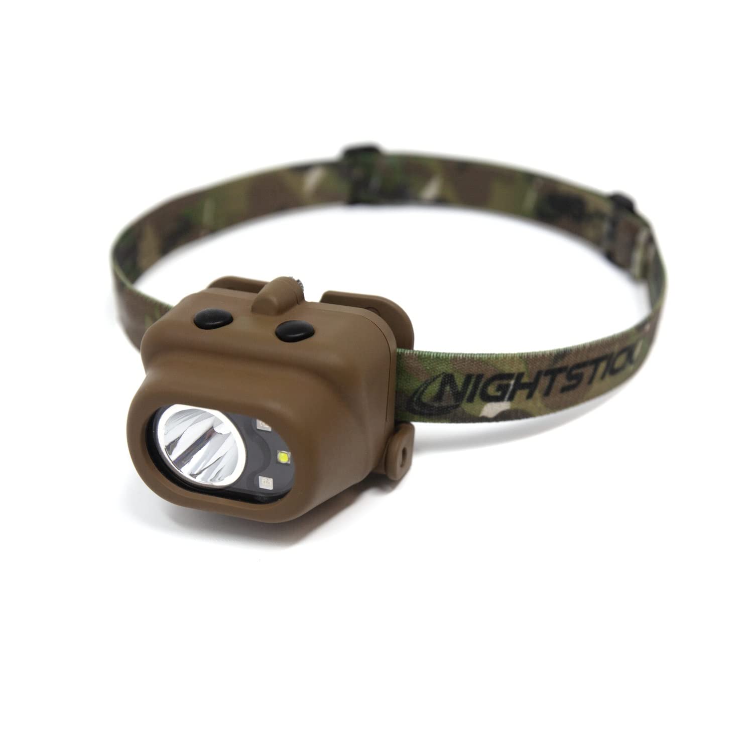 Nightstick NSP-4610C Multi-Function Headlamp in Flat Dark Earth with Camo Elastic Headband - 3 ...