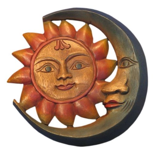 EXP Handmade Sun and Moon Wall Art Decor : Amazon.in: Home & Kitchen