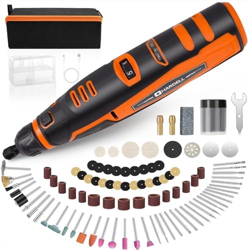 DEPSTECH Cordless Rotary Tool Kit, 8V 2.5 Ah Larger Rotary Tool with ...