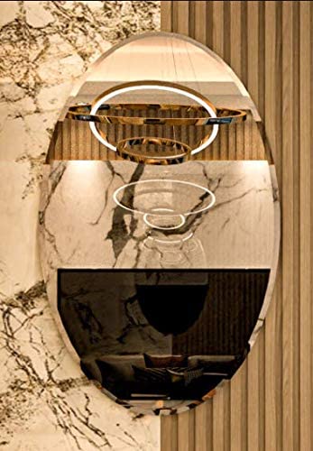 Buy Cheval Glass Beveled Elegant Oval Shaped Wall Mirror Size - 18 X 24 ...