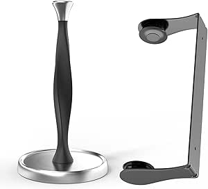 Amazon.com - Swaitee Paper Towel Holder Under Cabinet, Easy Tear Black ...