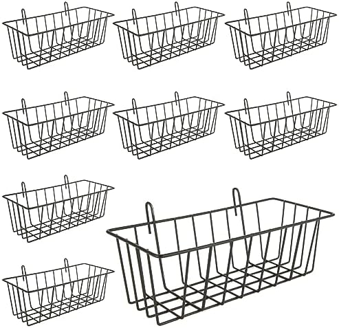 Amazon.com - Oungy 10 PCS Wire Baskets Wall Grid Panel Hanging Wire ...