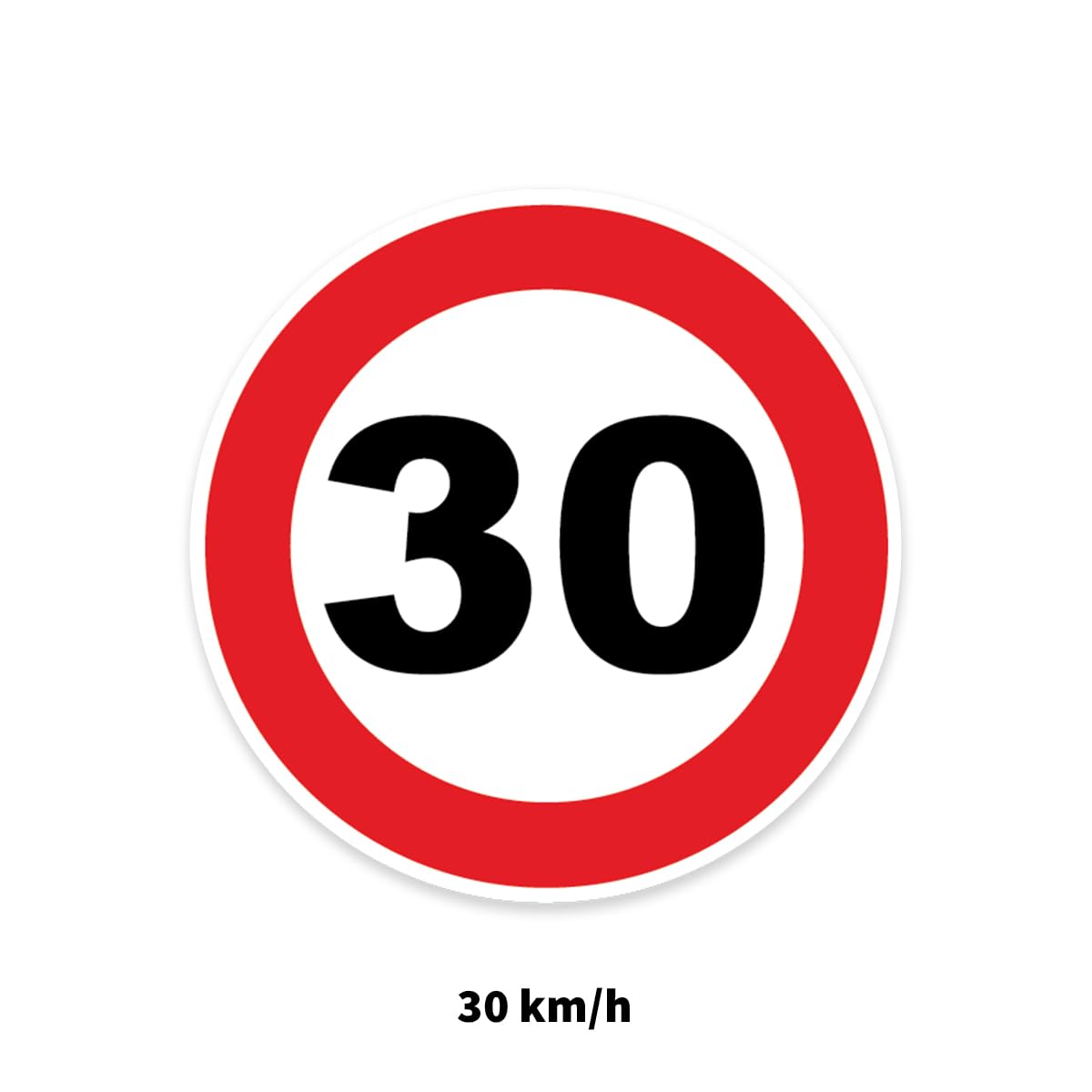 Red Circle Speed Limitation Sticker – Tractor Truck Speed Limitation ...