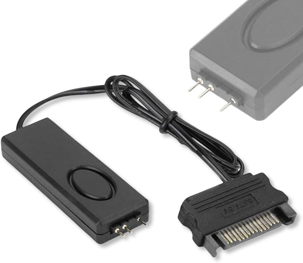 Amazon.com: ARGB Controller 5V 3PIN Aura PC RGB Controller, SATA Power ...