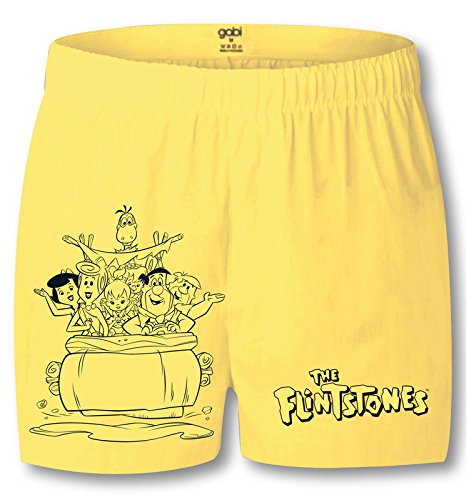 Buy Gabi Men's Flintstones Yellow Boxer at Amazon.in
