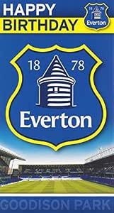 EVERTON EV001 Crest Birthday Card : Amazon.co.uk: Stationery & Office ...