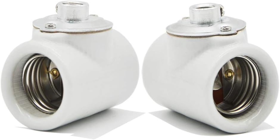 Dual Bulb Socket, Medium Base E26 Double Light Fixture Socket,Screw ...