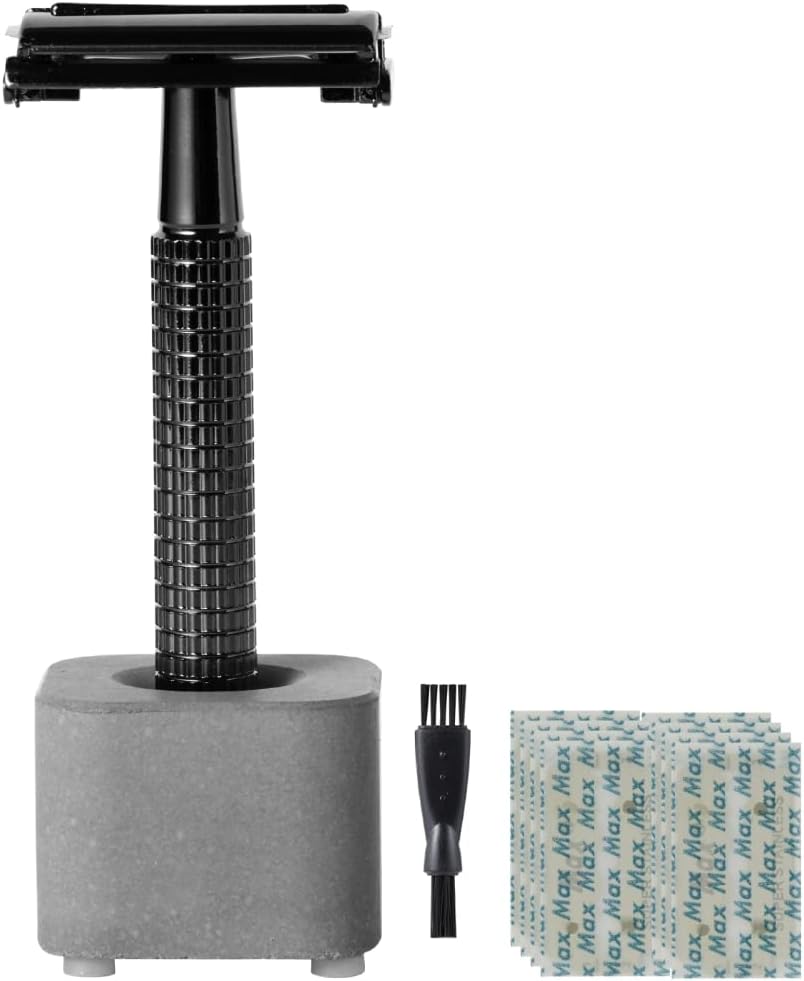 Amazon.com: Henson Shaving Razor - Jet Black Double Edge Safety Razor ...