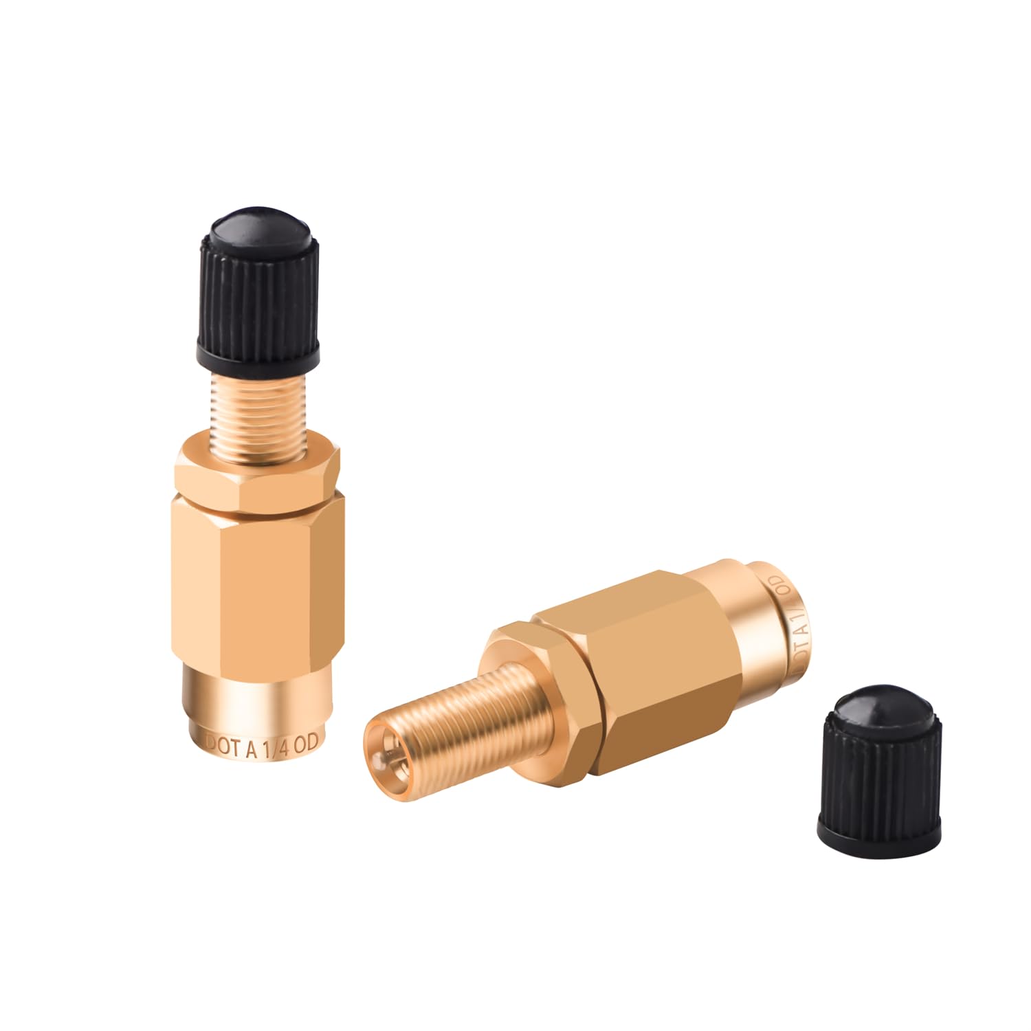 Jingzan 2 Packs 1 4 Inflation Schrader Valve With Push | Desertcart ...