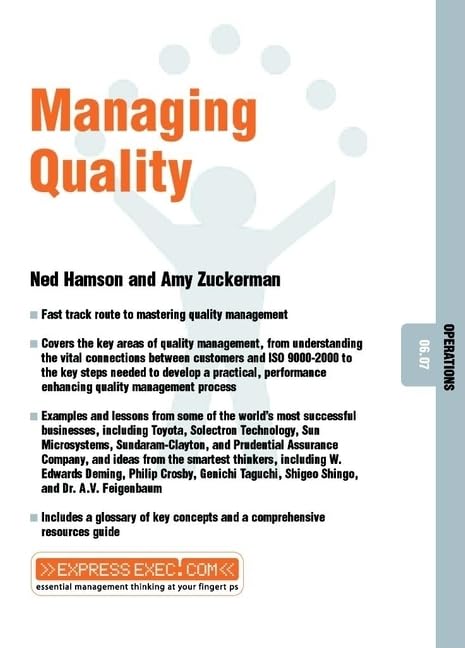 Managing Quality: Operations 06.07 (Express Exec): Zuckerman, Amy ...