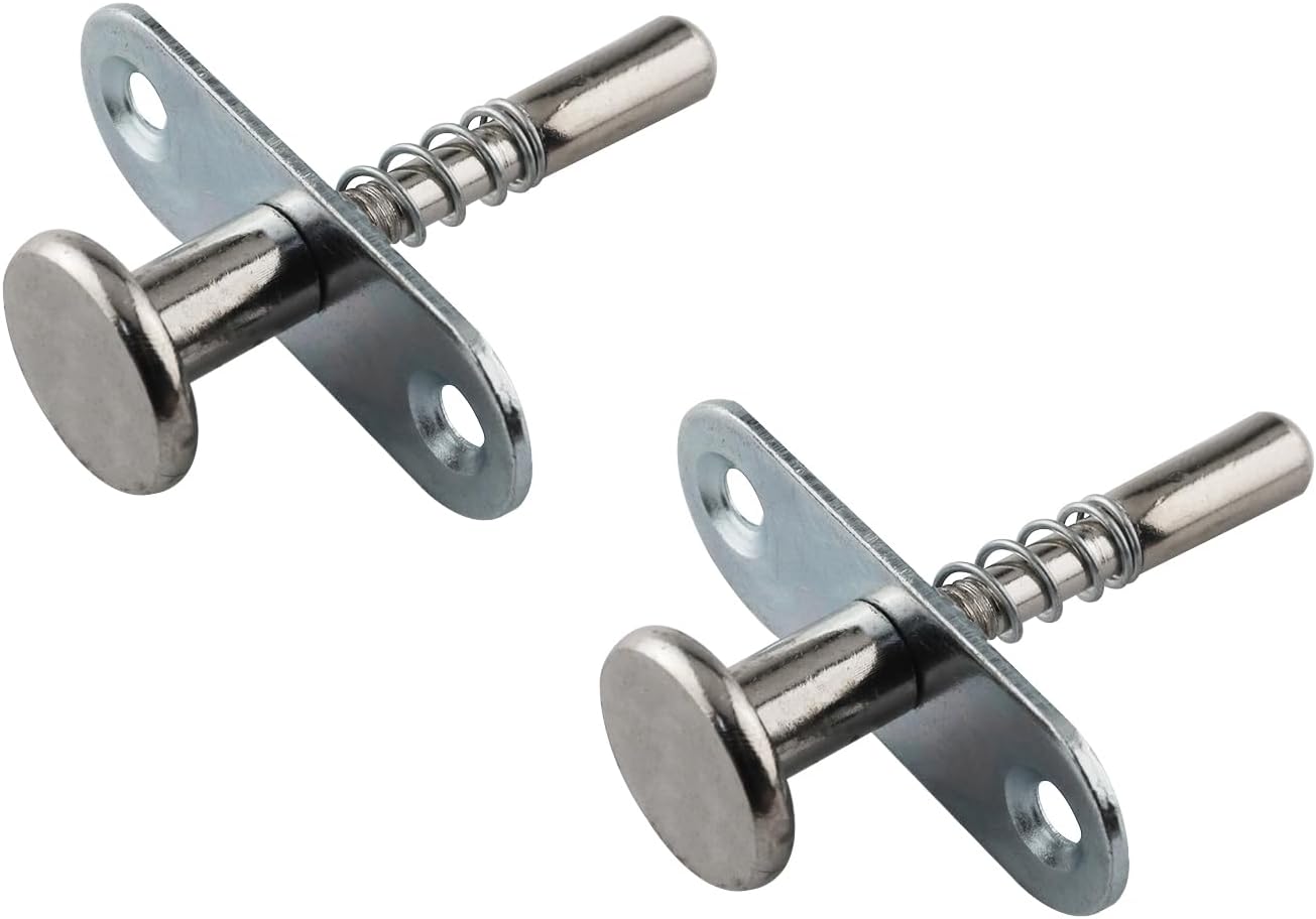 JianLing 2pcs 50mm Stainless Steel Plunger Latches Spring-Loaded Spring ...