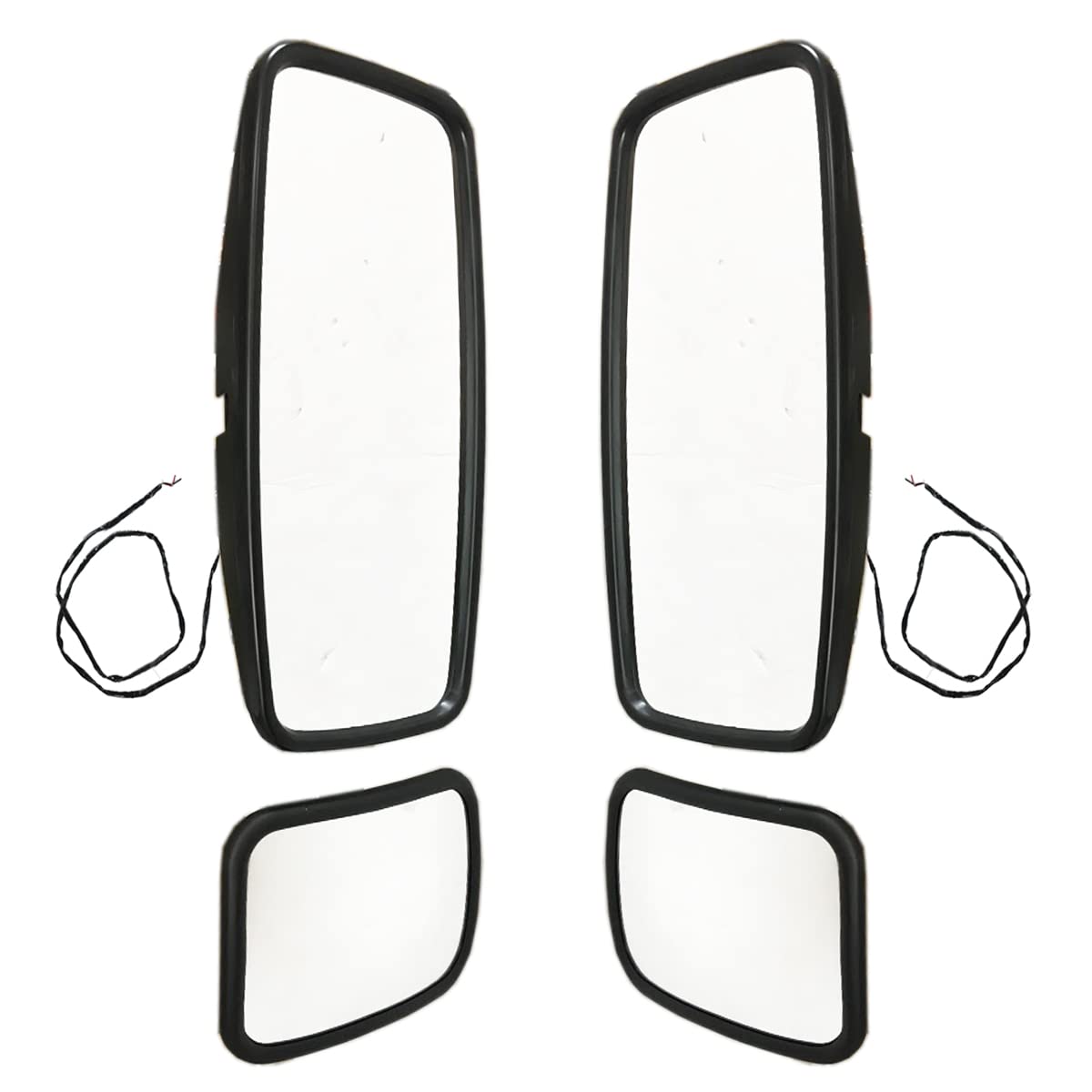 Amazon.com: Door Mirror Detached Main Flat and Wide Angle Convex Black ...
