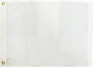 Amazon.com : AMZFLAG Solid White Flag 12x18 Inch Vivid Color Small ...