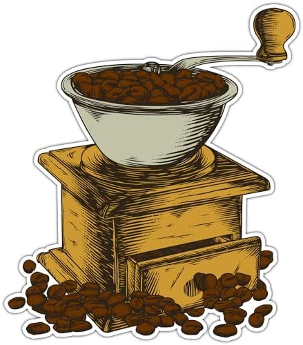 Amazon.com: Coffee Grinder Barista Coffeehouse Espresso Vinyl Decal ...