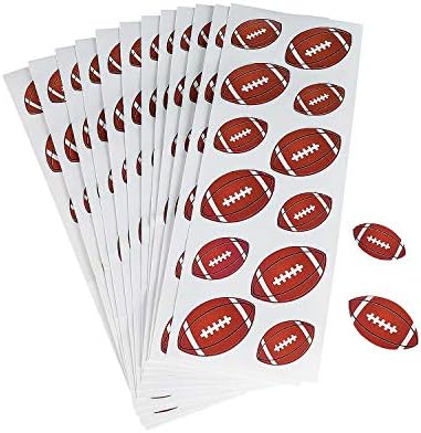 Amazon.com: Football Stickers - 12 Sheets with 12 Stickers Each ...