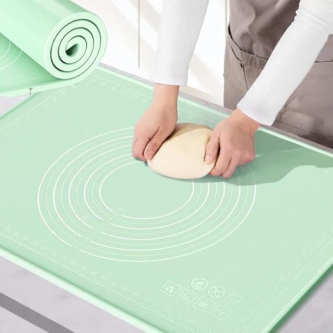 LINZOM Large Silicone Baking Mat,70x50cm, Premium Pastry Mat with ...