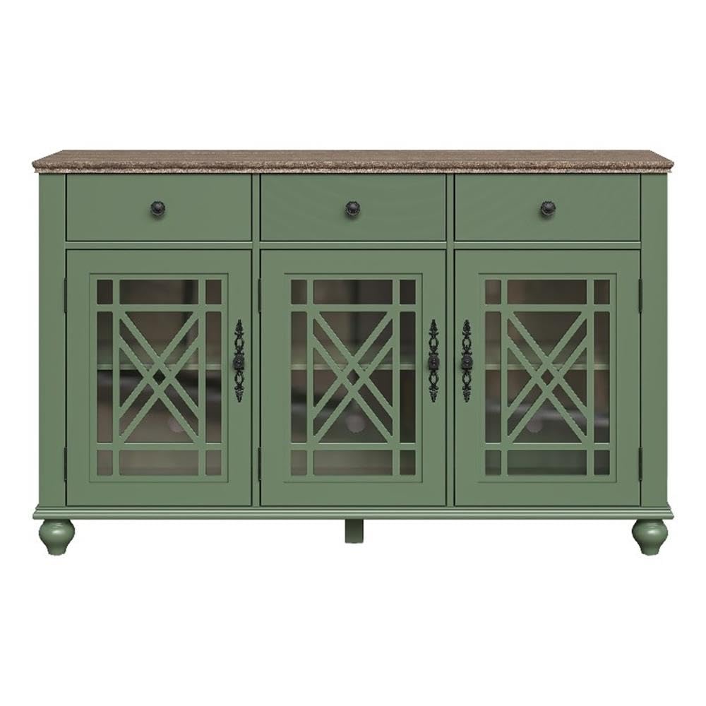 Amazon.com - LIVILAND 55" Vintage Style Kitchen Buffet Sideboard ...