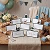 Amazon.com: Fullhawl 48 Pcs Green Blue Tartan Plaids Place Cards Bear ...