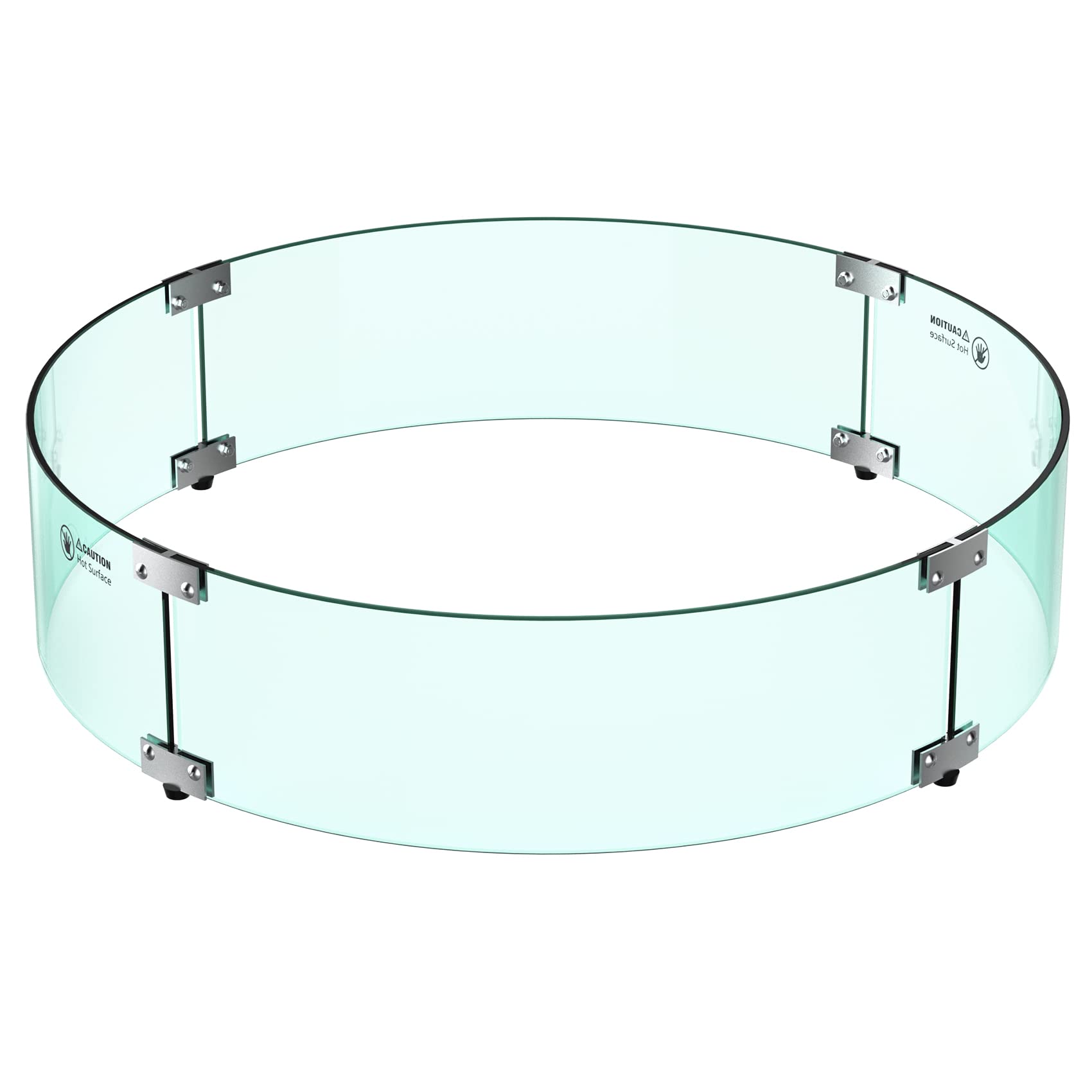 Snapklik.com : Skyflame 29" Round Glass Wind Guard, Upgraded Prevent ...