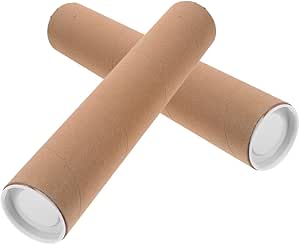 Amazon.com : HAPINARY 2pcs Paper Tube Cardboard Mailers Tube Documents ...