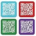 Amazon.com : Custom QR Code Stickers - Personalized QR Code Labels ...