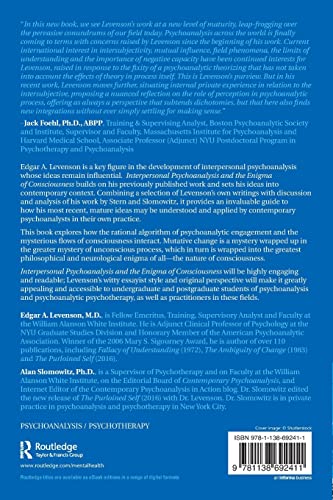 Snapklik.com : Interpersonal Psychoanalysis And The Enigma Of Consciousness