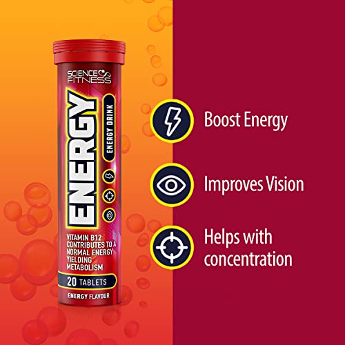 Effervescent Energy Tablets with Caffeine & Taurine by Science Fitness ...
