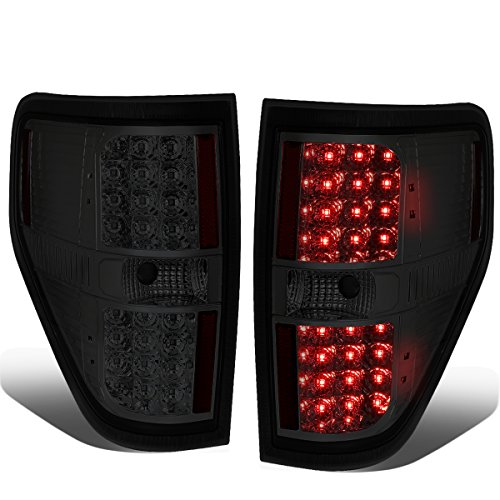 DNA Motoring TL-F15009-LED-BK-CL Full LED Tail Brake Light Black/Clear ...