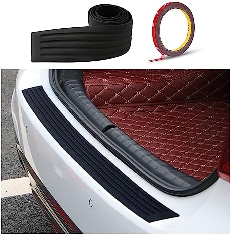 Kewucn Car Rear Bumper Protector Guard, Rubber Scratch-Resistant ...