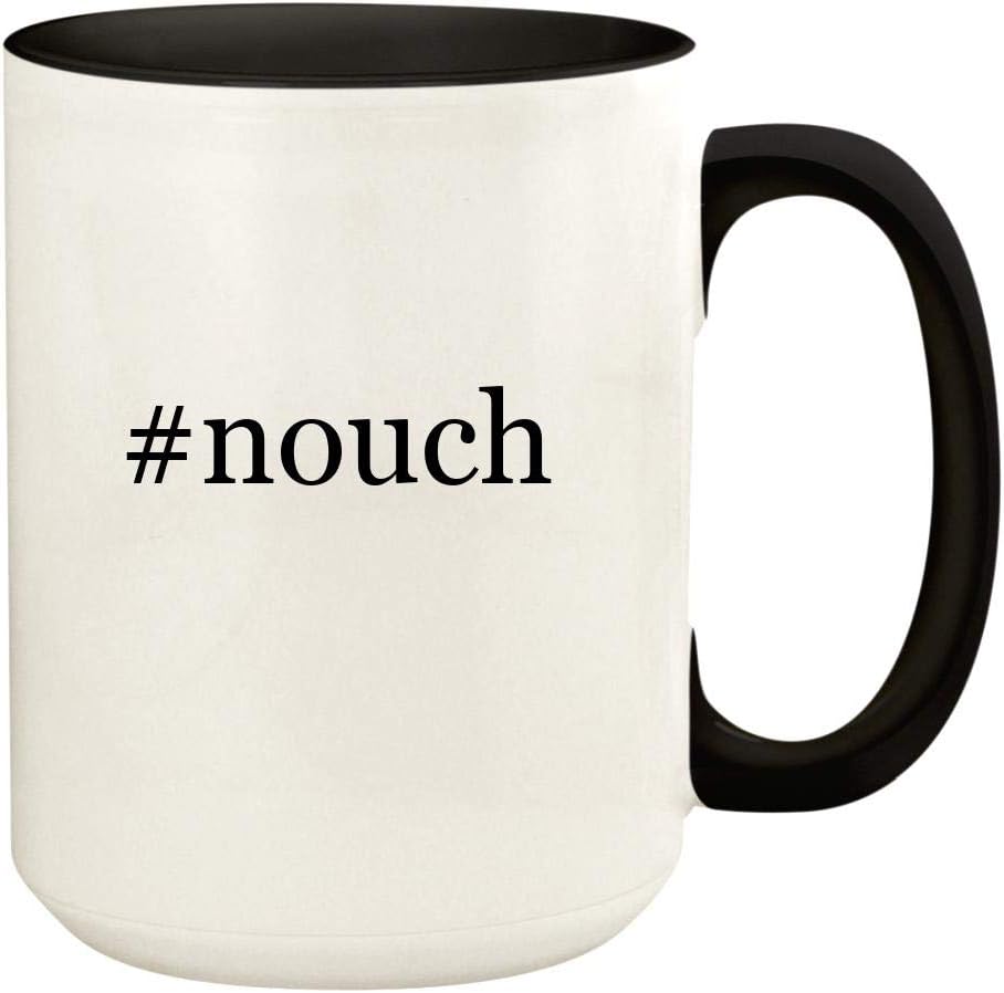 Amazon.com: #nouch - 15oz Hashtag Ceramic Colored Handle and Inside ...